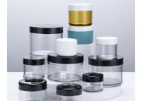 China SGS Blue 8 Oz Plastic Cosmetic Jars 250ml Skin Care Cream Packaging for sale