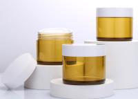 China Wear Resisting 50g Food Grade Plastic Cosmetic Jar Yellow Hand Lotion Containers for sale