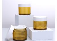China Wear Resisting 50g Food Grade Plastic Cosmetic Jar Yellow Hand Lotion Containers for sale