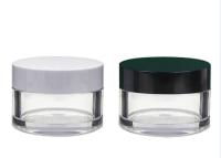 China Plastic Clear Body Scrub Jar 100ml Cosmetic Packaging Containers Wide Mouth for sale