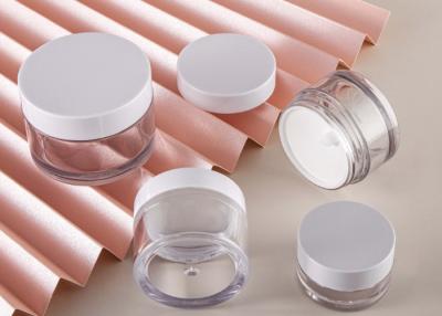 China Plastic Clear Body Scrub Jar 100ml Cosmetic Packaging Containers Wide Mouth for sale