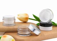 China Unbreakable 15ml Mini PET Cosmetic Jar Travel Cream Jar Low Profile for sale