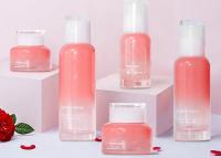 China 30G 50G Gradient blue Glass Cosmetic Bottles for sale