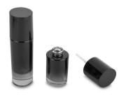 China Recyclable 20ml Dropper Bottles , Essential Oil Packaging Bottles Black Anti slip for sale