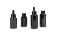 China Light Proof Glass Skincare Lotion Bottle 30ml Serum Pump Bottles for sale