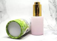 China Light Proof Glass Skincare Lotion Bottle 30ml Serum Pump Bottles for sale