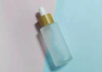 China Clear Cosmetic Serum Bottles 50ml Empty Skincare Containers With Silver Dropper Lid for sale