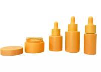 China 1oz Empty Essential Oil Bottles Rainbow Flat Shoulder Cosmetic Packing Bottle for sale