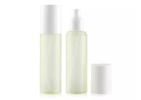 China Green Frosted 120ml Refillable Perfume Spray Bottle 4oz Plastic Mist Spray Bottles for sale