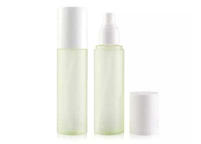 China Green Frosted 120ml Refillable Perfume Spray Bottle 4oz Plastic Mist Spray Bottles for sale