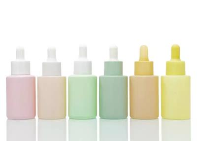 China Multicolor 5ml 10ml Empty Cosmetic Bottles Matte Glass Serum Dropper Bottle for sale