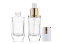 China OEM ODM Luxury Empty Cosmetic Bottles 100ml 50ml Glass Cream Jar 20g 40g for sale