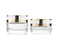 China OEM ODM Luxury Empty Cosmetic Bottles 100ml 50ml Glass Cream Jar 20g 40g for sale
