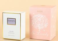 China Recyclable 375gsm  Cosmetic Paper Packaging Flat Pack Box Tuck Top Custom Printed for sale