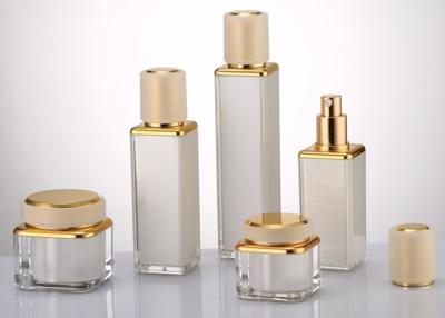 China Cosmetic Packaging Acrylic  30g Cream Jar 100ml Lotion Pump Bottle for sale