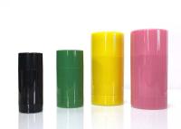 China Multicolored 75ml Cylinder Deodorant Containers Screw Cap Customized for sale