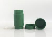 China Green 50G AS Plastic Deodorant Tubes 84mm Empty Stick Deodorant Containers for sale