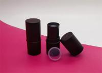 China Empty Travel Set Round AS Plastic Deodorant Containers 8g Black for sale