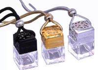 China Square Hanging Car Perfume Bottle Pendant 8ml Perfume Bottles for sale