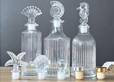 China Aromatherapy Reed Fragrance 50ml Glass Diffuser Bottle With Stopper for sale
