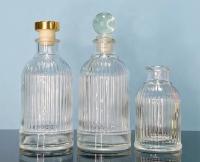 China Aromatherapy Reed Fragrance 50ml Glass Diffuser Bottle With Stopper for sale