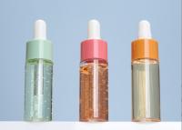 China 20ml Small Size Transparent Plastic Dropper Bottle With Macaron Colorful Caps for sale