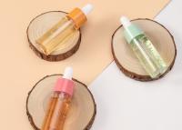 China 20ml Small Size Transparent Plastic Dropper Bottle With Macaron Colorful Caps for sale