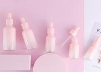 China Screen Printing Pink 30ml Glass Dropper Bottles For Essential Oil for sale