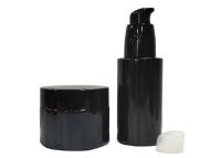 China 1 Oz Transparent Empty Cosmetic Glass Serum Matte Dropper Bottles With Paper Tubes for sale
