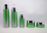 China 100 Ml Glass Cosmetic Packaging Blue Skincare Lotion Bottle Uv Printing for sale