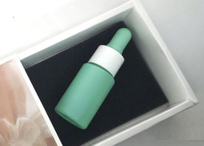 China Skincare Cosmetic Oil Packaging Frosted Glass Dropper Bottle 10ml for sale