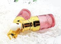 China Cosmetic Essential Round Transparent 1 Oz Empty Hair Oil Bottles With Dropper for sale