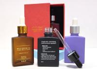 China Cosmetic Packaging Empty 30 Ml Square 1 Oz Glass Dropper Bottles With Paper Box for sale