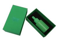 China 10ml Green Frosted Glass Serum Bottle Dropper 30 Ml With Paper Box for sale
