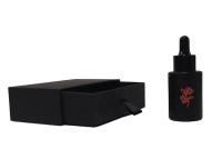 China 10ml Green Frosted Glass Serum Bottle Dropper 30 Ml With Paper Box for sale