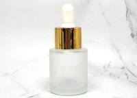 China Empty Cosmetic 20 Ml Frosted Glass Hair Oil Packaging Bottles Wih Paper Tubes for sale