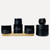 China Bright Painting Matte White Frosted Cosmetic Jars 30ml 50ml 100ml for sale