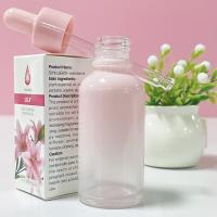 China 30ml 50ml 100ml Pink Cosmetic Dropper Bottle Hair Oil Dropper Bottle BPA Free for sale