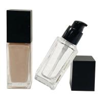 China 30ml 50ml Clear Empty Makeup Pump Bottle Customizable For Lotion for sale