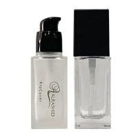 China 30ml 1oz Mixed Colour Glass Essential Bottle With Pump Luxury Skincare Packaging for sale