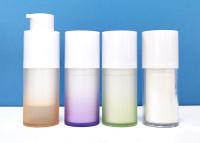 China Matte Type Frosted Airless Serum Bottle 50ml Airless Lotion Bottle Eco Friendly for sale