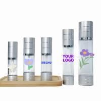 China 30ml 100ml AS Rose Gold Airless Lotion Pump Bottles For Essential Oi for sale