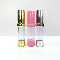 China 5ml 10ml 15ml Cream Cosmetic Airless Bottle With ABS Pump Wear Resisting for sale