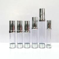 China 5ml 10ml 15ml Cream Cosmetic Airless Bottle With ABS Pump Wear Resisting for sale