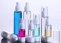China 15ml 30ml 50ml AS Transparent Plastic Airless Bottles Silkscreening Printing for sale