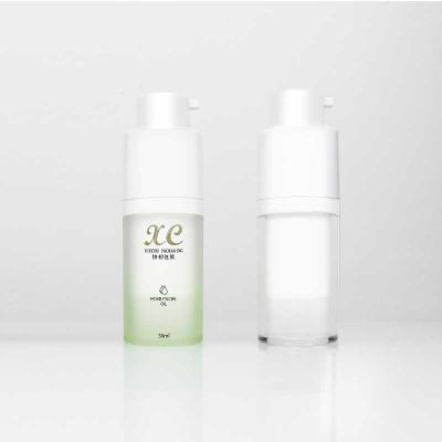 China 3D Printing 50ml Airless Serum Pump Bottles White 30ml Plastic Cosmetics Bottles for sale