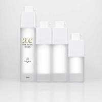 China 3D Printing 50ml Airless Serum Pump Bottles White 30ml Plastic Cosmetics Bottles for sale