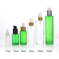 China Frosted Skincare Serum Toner Lotion Pump Bottle 100ml Pump Bottle  hot stamping for sale