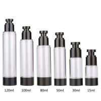 China ABS Plastic Round Cylinder Cosmetic Airless Bottle 15ml 50ml 80ml 100ml 120ml for sale