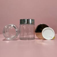 China Color painting 200g Glass Jars Frosted Transparent Glass Container Non Leakage for sale